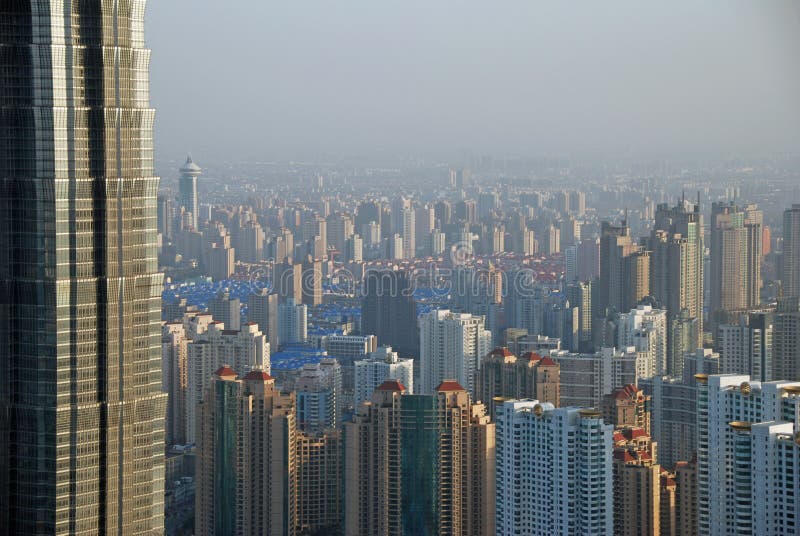 Skyscrapers, tall to small stock image. Image of asia - 3971613