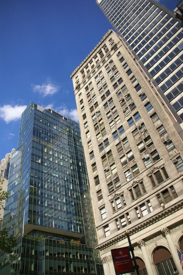 Skyscrapers Towering Over New York Stock Image - Image of highrise ...