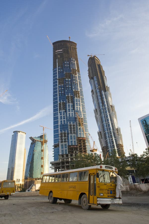 Skyscrapers Under Construction in Dubai Editorial Photo - Image of ...