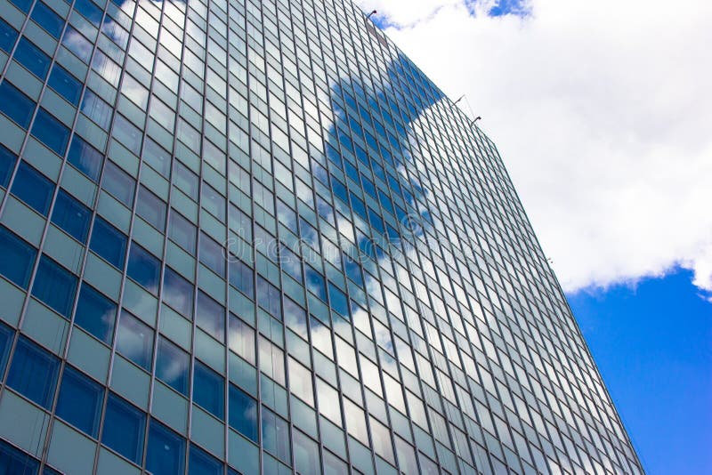 Skyscrapers View with Blue Sky Building Business Concept Reflexion ...