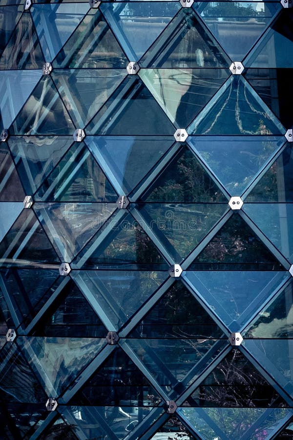 Skyscrapper with Abstract Windows. Modern Architecture Facade Stock ...