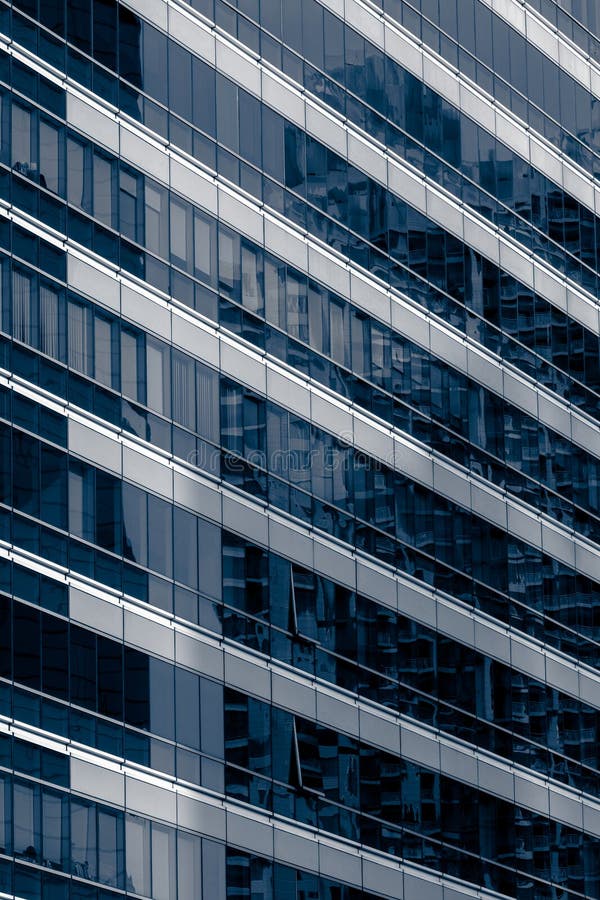 Skyscrapper with Abstract Windows. Modern Architecture Facade Stock ...