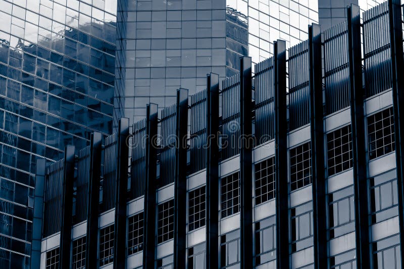 Skyscrapper with Abstract Windows. Modern Architecture Facade Stock ...