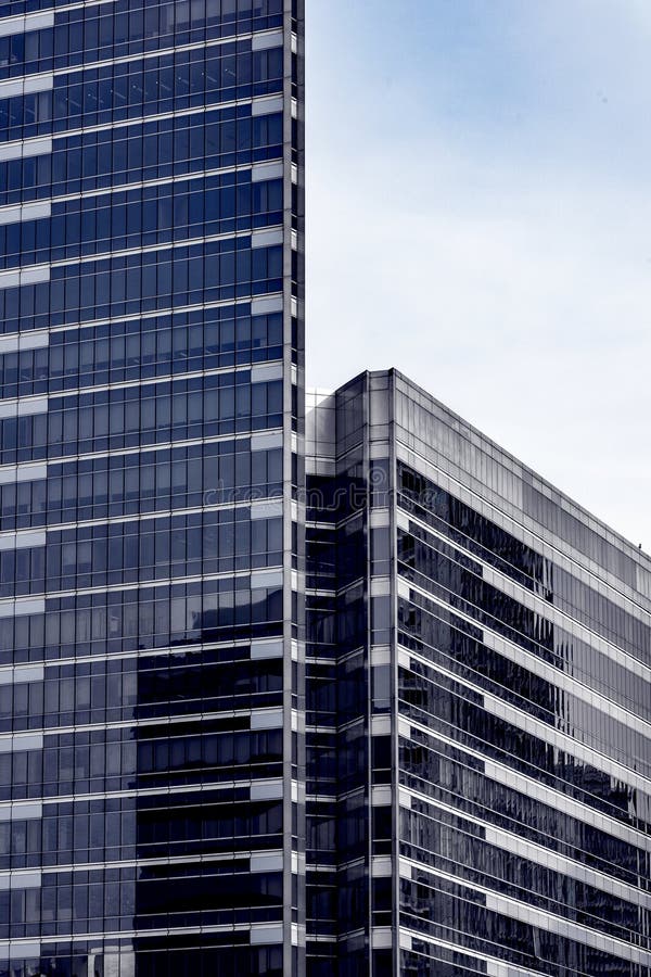 Skyscrapper with Abstract Windows. Modern Architecture Facade Stock ...