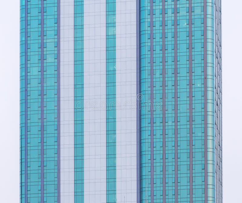 Skyscrapper with Blue Windows Close-up Stock Photo - Image of finance ...