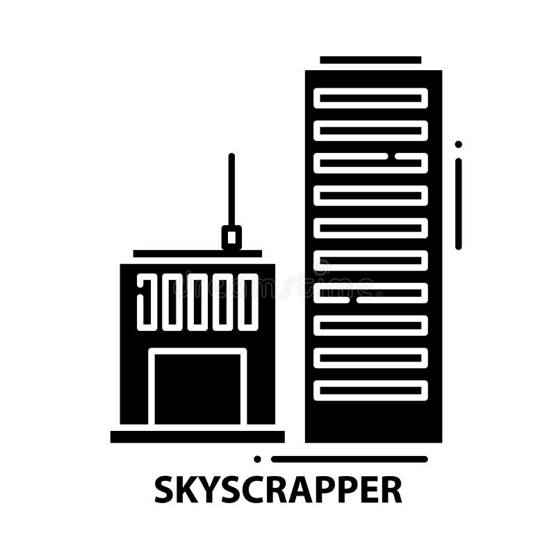 Skyscrapper Icon. Trendy Skyscrapper Logo Concept on White Background ...