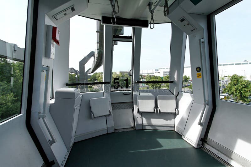 Skytrain cabin interior stock image. Image of automated - 21294699