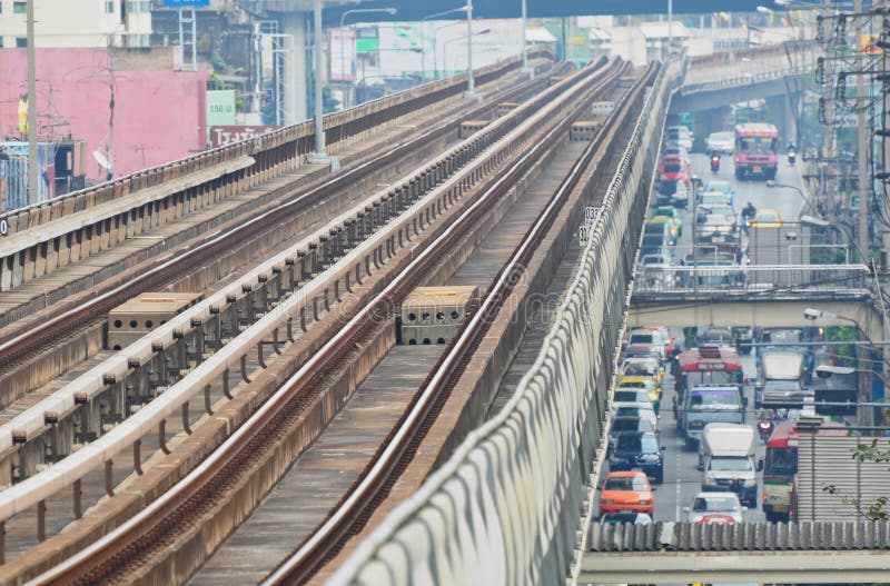 Skytrain way stock photo. Image of asia, railway, modern - 20508920