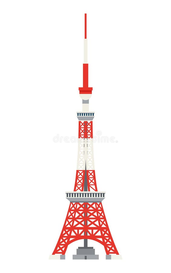 Tower japan culture design stock vector. Illustration of travel - 110238213