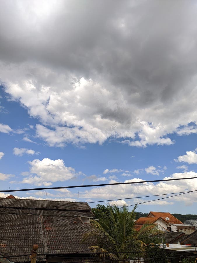 Skyview from Tropical Countries in the Sunny Day Stock Photo - Image of ...