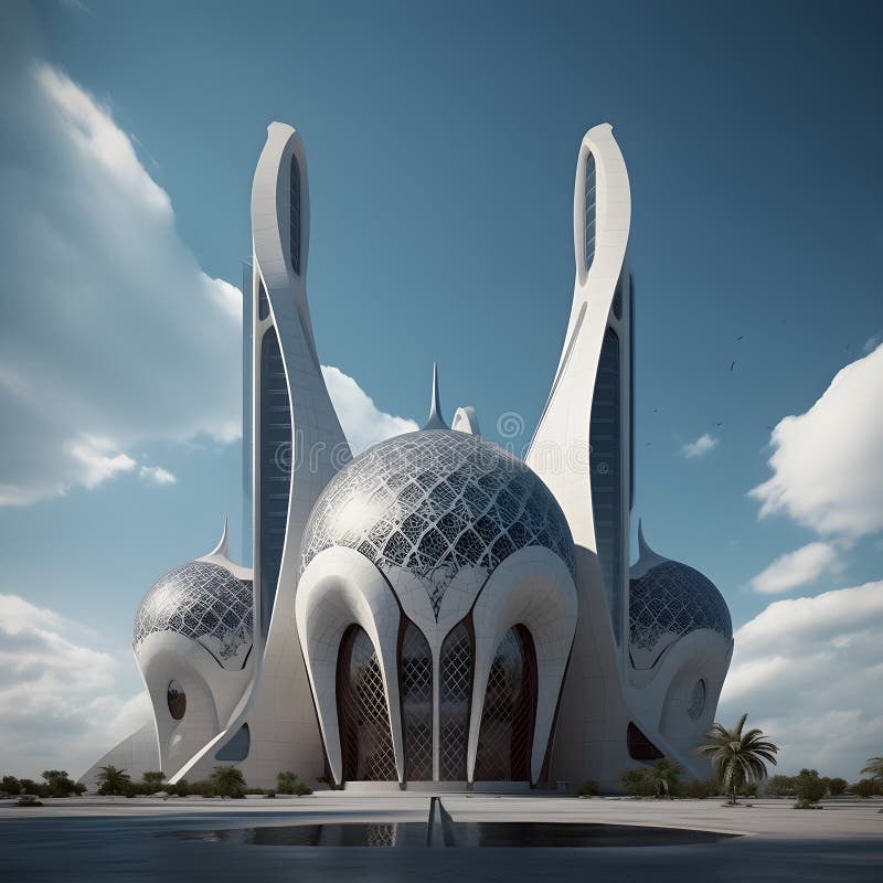 Skyward Progress, a Captivating 3d Render of a Futuristic Skyline Stock ...