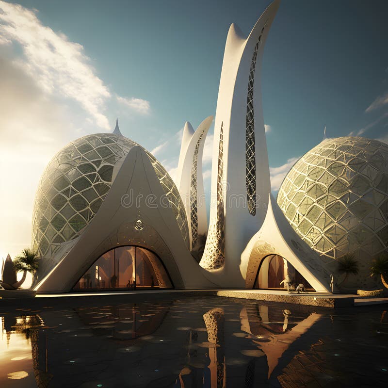 Skyward Progress, a Captivating 3d Render of a Futuristic Skyline Stock ...