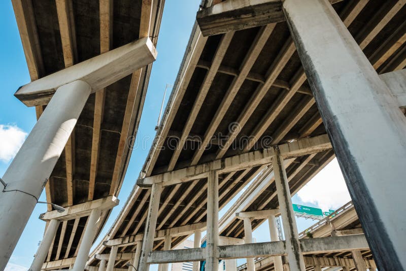 Interstate Highway Overpass Stock Photo - Image of overpass, ninety ...