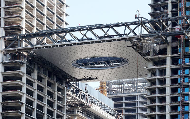Construction Site of the Skyway Corridor between Two Buildings ...