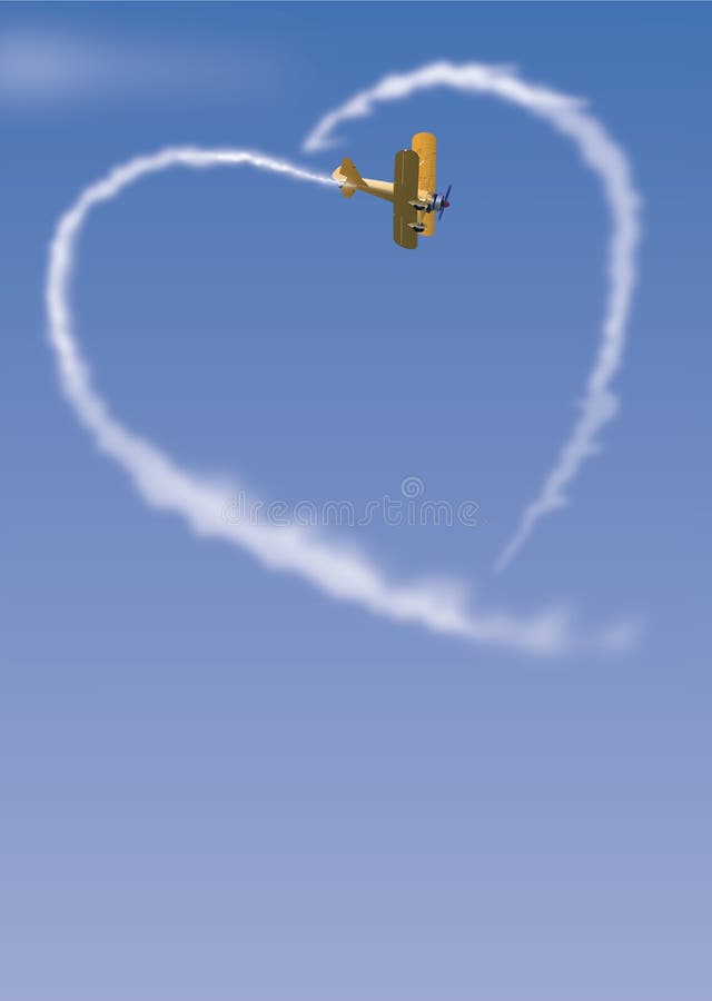 Skywriter stock vector. Illustration of trail, shaped - 17775961