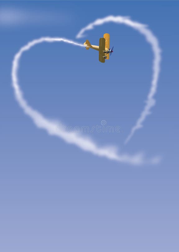 Skywriter stock vector. Illustration of trail, shaped - 17775961