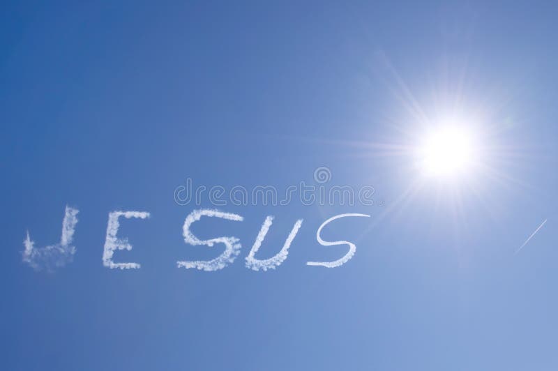 Jesus in the Sky stock image. Image of message, religion - 29884791