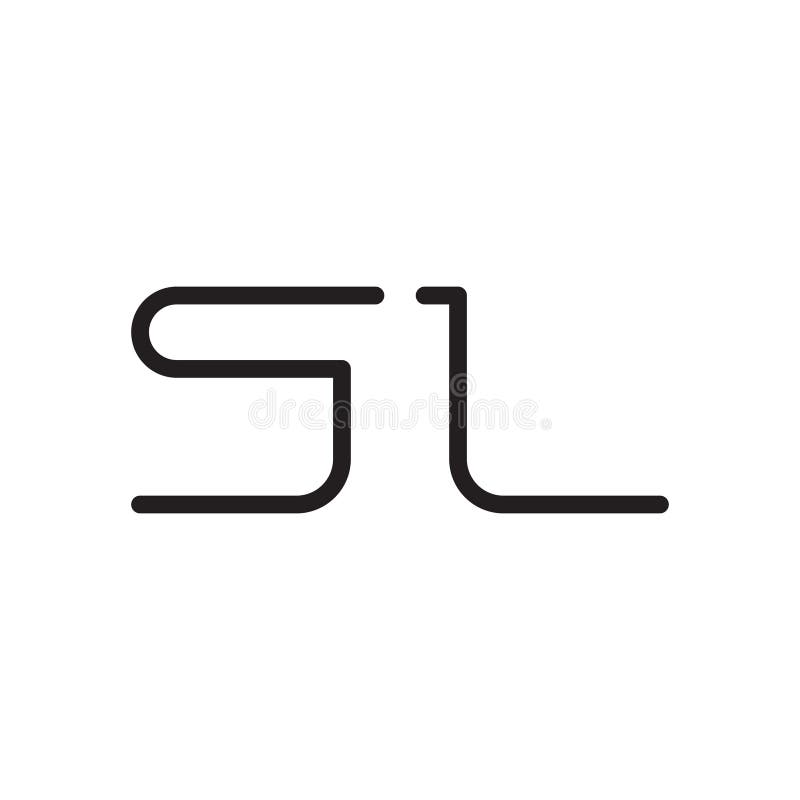 Sl Initial Letter Vector Logo Icon Stock Vector - Illustration of ...