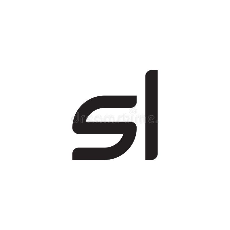Sl Initial Letter Vector Logo Icon Stock Vector - Illustration of flat ...