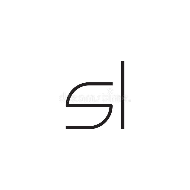 Sl Initial Letter Vector Logo Icon Stock Vector - Illustration of ...