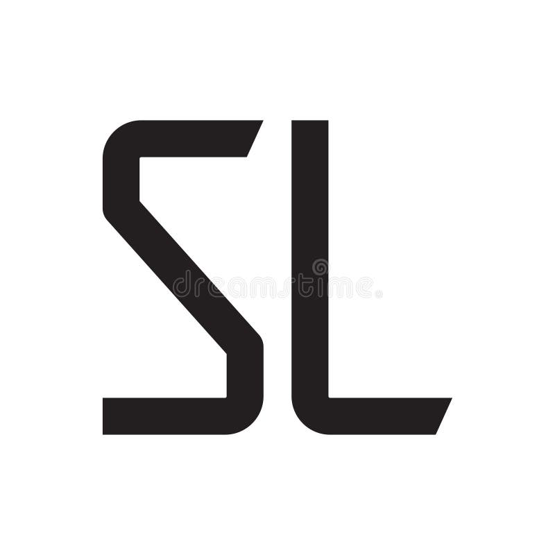 Sl Initial Letter Vector Logo Icon Stock Vector - Illustration of ...