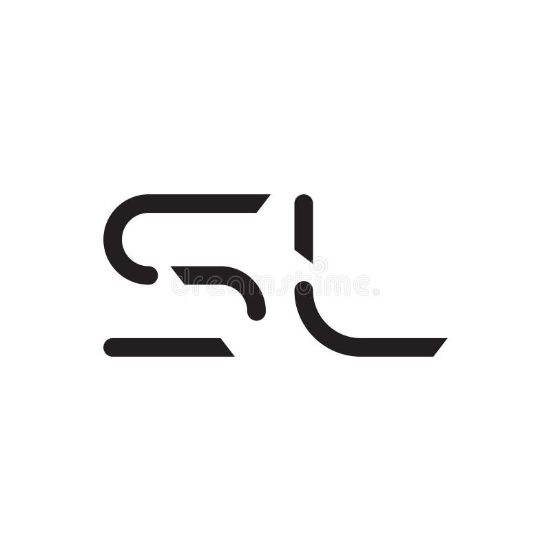 Sl Initial Letter Vector Logo Icon Stock Vector - Illustration of ...