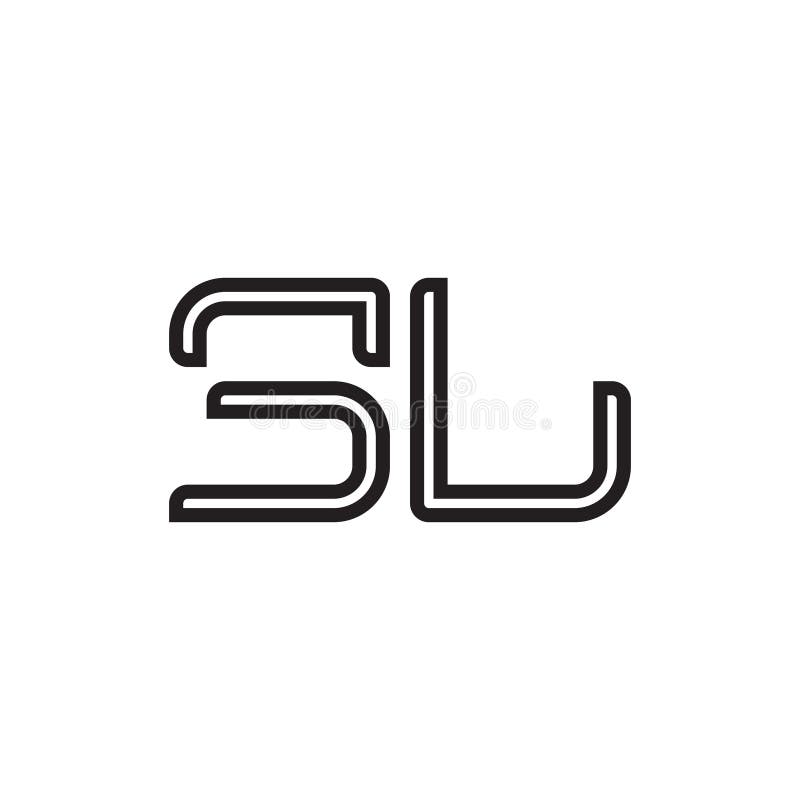 Sl Initial Letter Vector Logo Icon Stock Vector - Illustration of ...