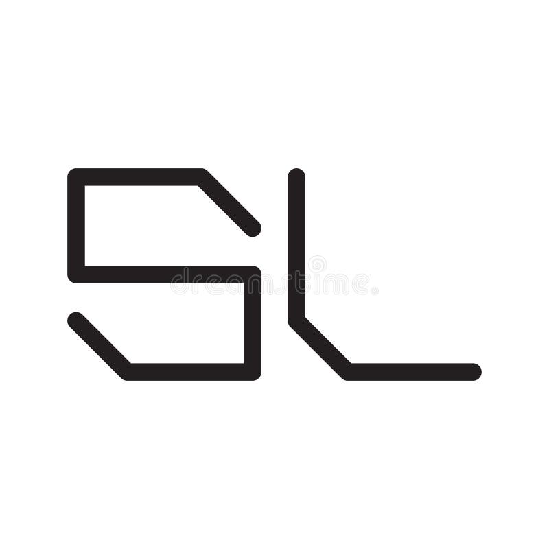 Sl Initial Letter Vector Logo Icon Stock Vector - Illustration of mark ...