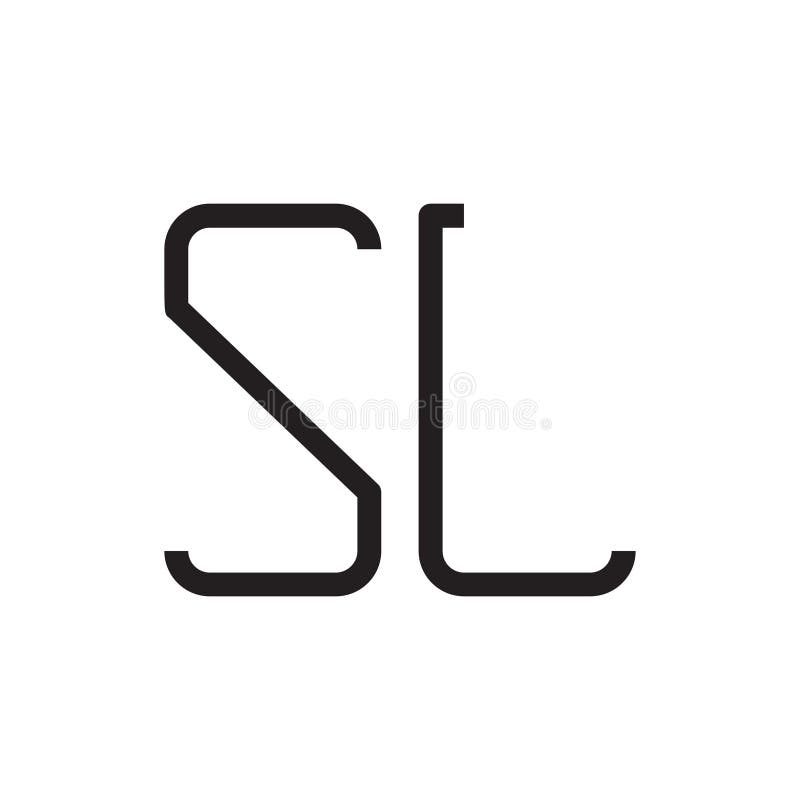 Sl Initial Letter Vector Logo Icon Stock Vector - Illustration of brand ...