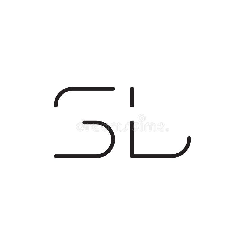 Sl Initial Letter Vector Logo Icon Stock Vector - Illustration of ...