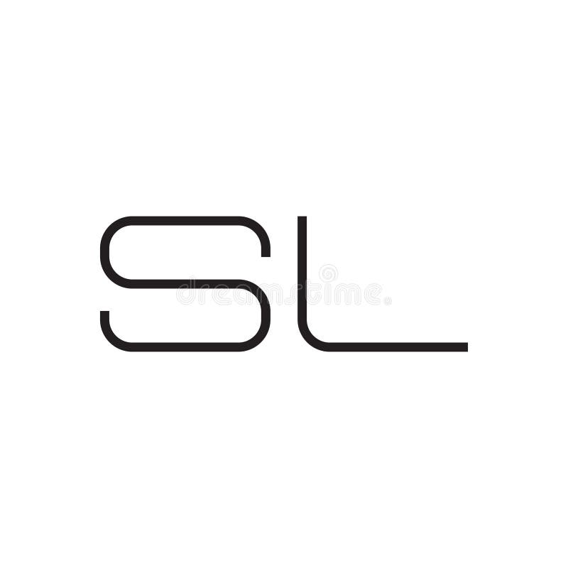 Sl Initial Letter Vector Logo Icon Stock Vector - Illustration of ...