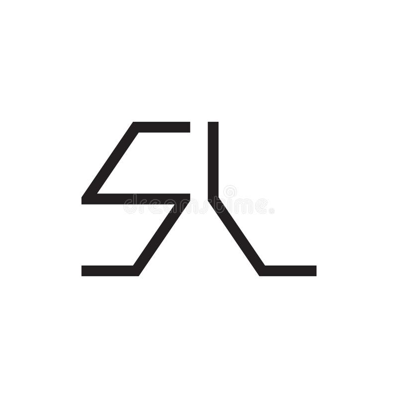 Sl Initial Letter Vector Logo Icon Stock Vector - Illustration of ...