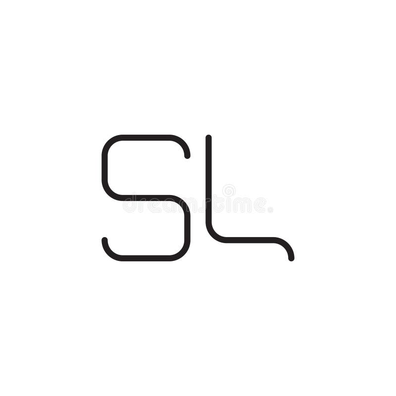 Sl Initial Letter Vector Logo Icon Stock Vector - Illustration of ...