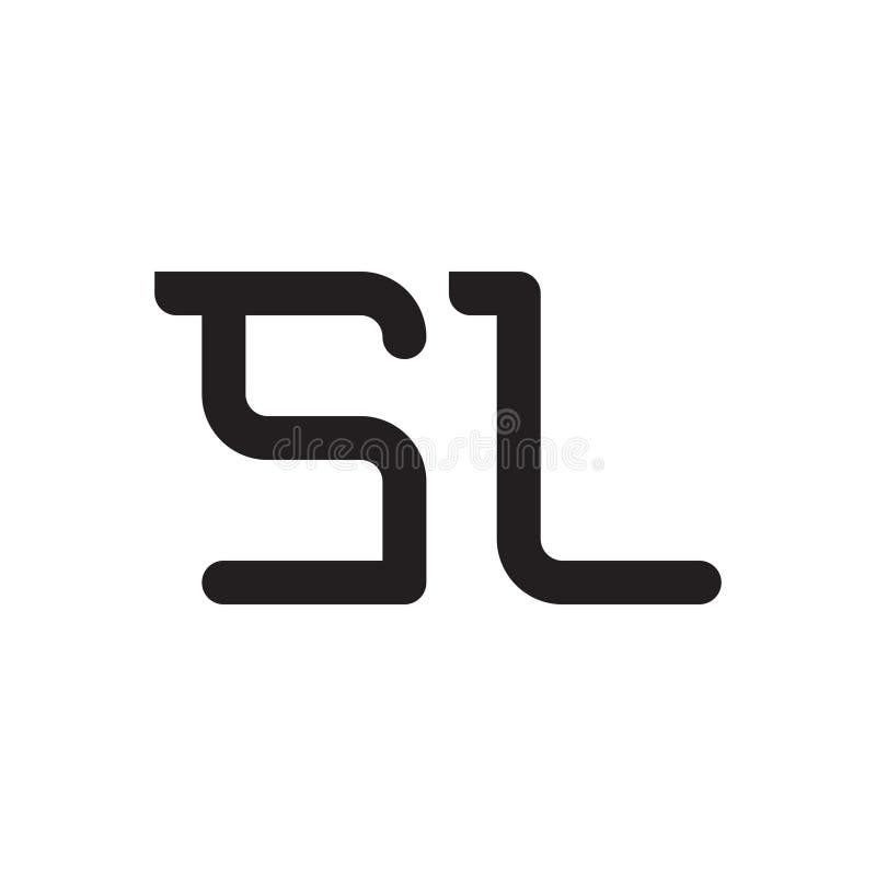 Sl Initial Letter Vector Logo Icon Stock Vector - Illustration of ...