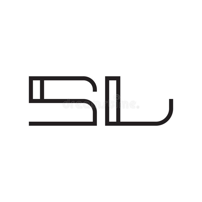 Sl Initial Letter Vector Logo Icon Stock Vector - Illustration of ...