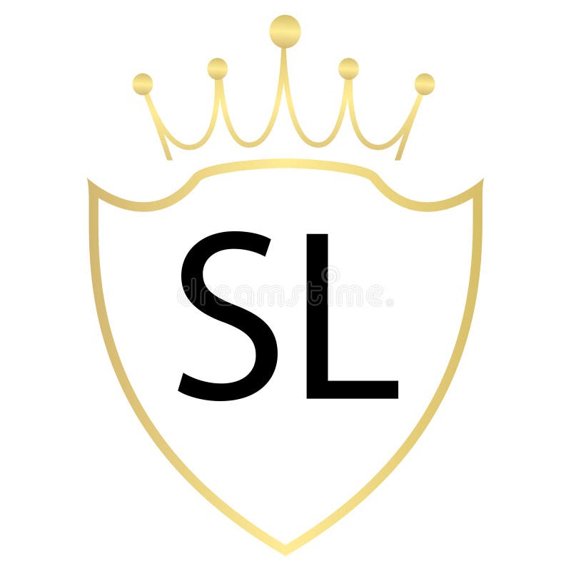 SL Letter Logo Design with Simple Style Stock Vector - Illustration of ...