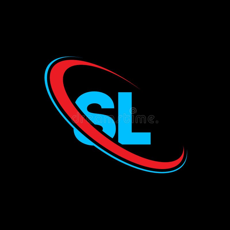 SL S L Letter Logo Design. Initial Letter SL Linked Circle Uppercase ...