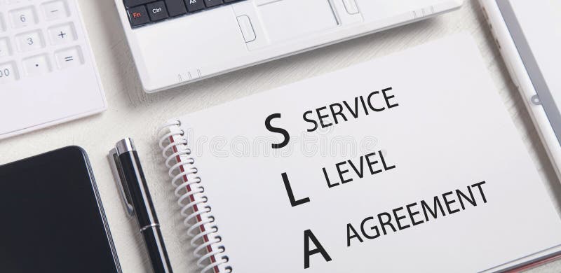 SLA-Service Level Agreement. Business Concept Stock Photo - Image of ...