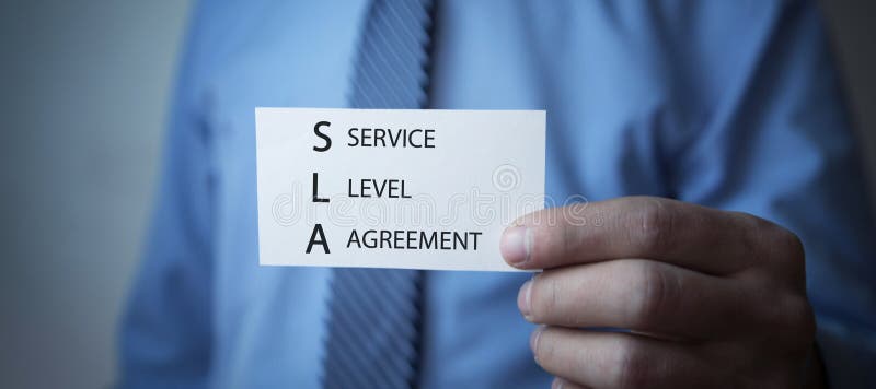 SLA-Service Level Agreement. Business Concept Stock Image - Image of ...