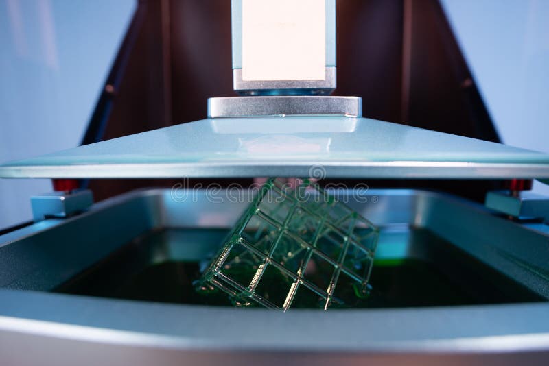 SLA Stereolithography DLP- Digital Light Processing 3D Printer Stock ...