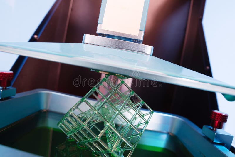 SLA Stereolithography DLP- Digital Light Processing 3D Printer Stock ...