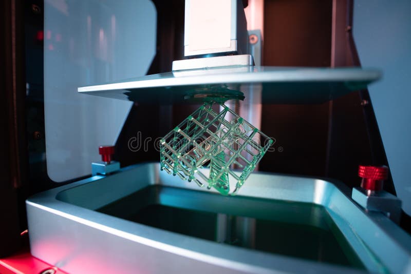 SLA Stereolithography DLP- Digital Light Processing 3D Printer Stock ...