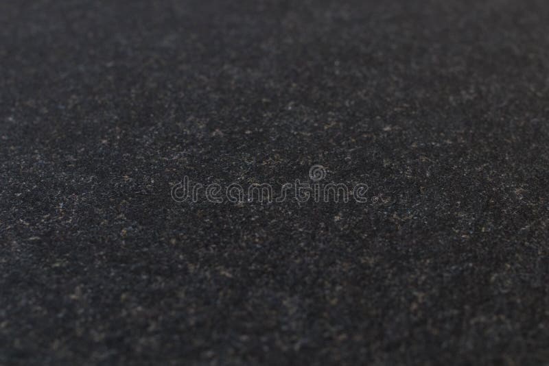 Slab of Black Stone, Worked Granite and Brushed with a Rough and Stock ...