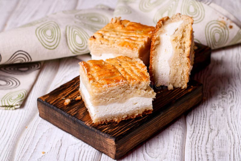 Slab Pie with Cottage Cheese Stock Image - Image of cuisine, holidays ...