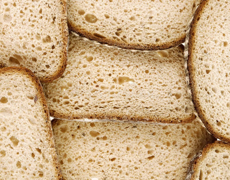 Slabs of Bread Detail Background Stock Photo - Image of health, slice ...