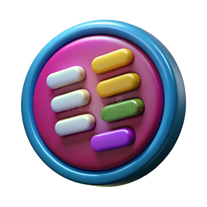 Slack-1 Logo 3D Icon stock illustration. Illustration of highquality ...
