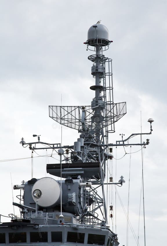 Slagschip stock afbeelding. Image of slagschip, radar - 10993083