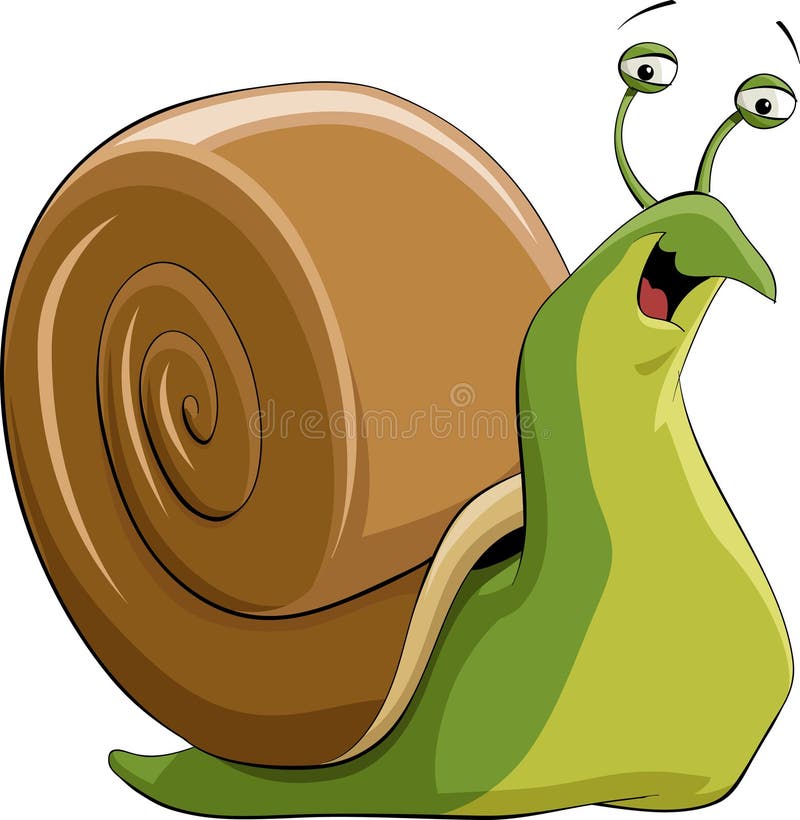Slak vector illustratie. Illustration of glad, huis, kruipen - 15874923
