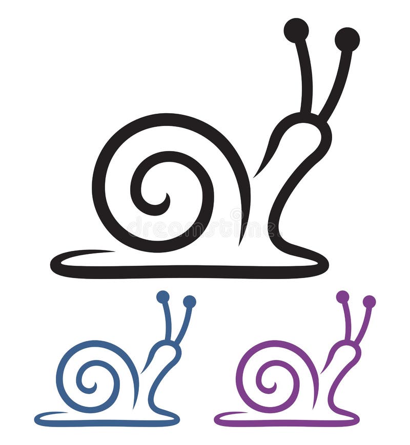 Slak vector illustratie. Illustration of inkt, achtergrond - 30533658