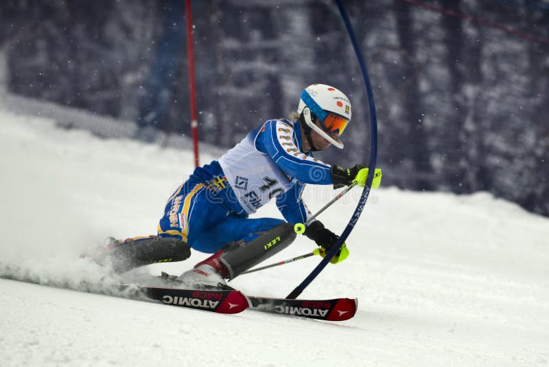 Slalom editorial photography. Image of snow, competition - 12688282